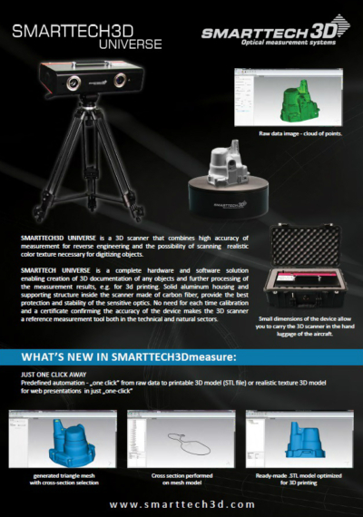 SMARTTECH3D UNIVERSE – SMARTTECH 3D scanners | Proffessional 3D scanning with color texture